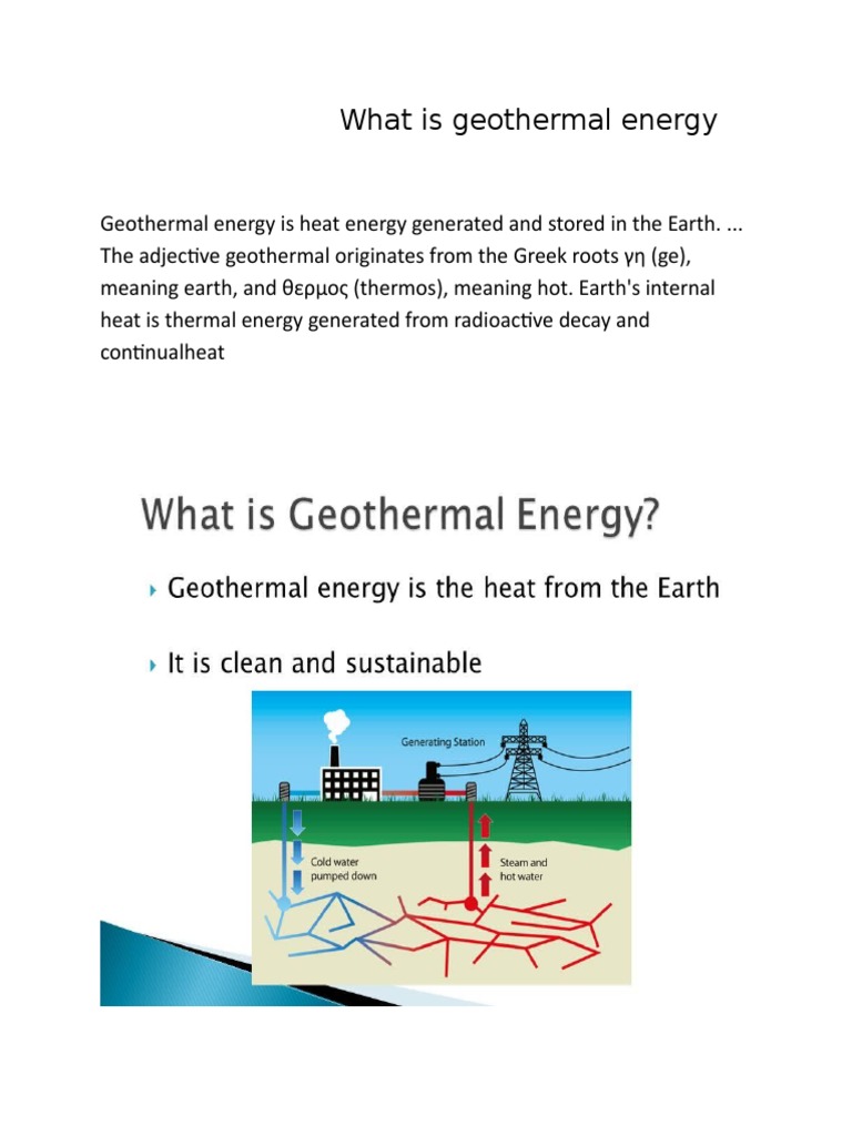 What Is Geothermal Energy | PDF