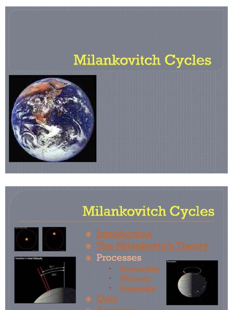 Milankovitch Cycles | PDF | Physical Geography | Geography