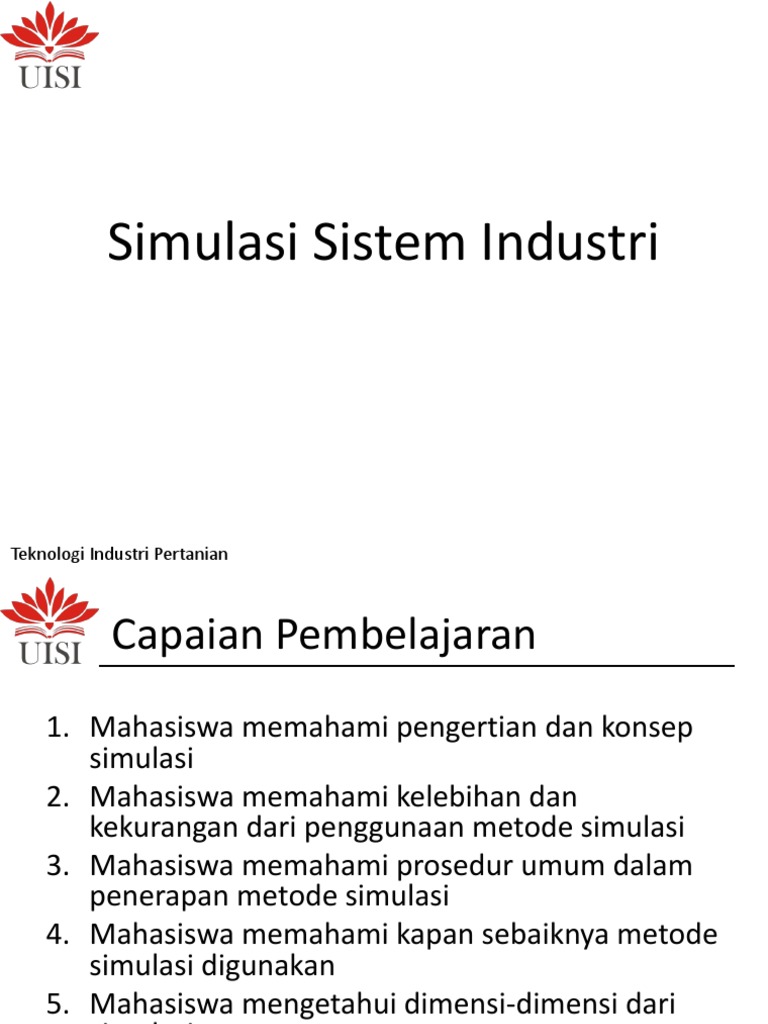 Simulasi Sistem Industri | Download Free PDF | Simulation | System
