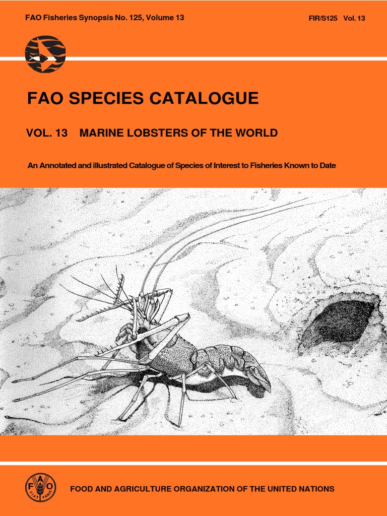 Lobsters | PDF | Taxonomy (Biology) | Food And Agriculture Organization