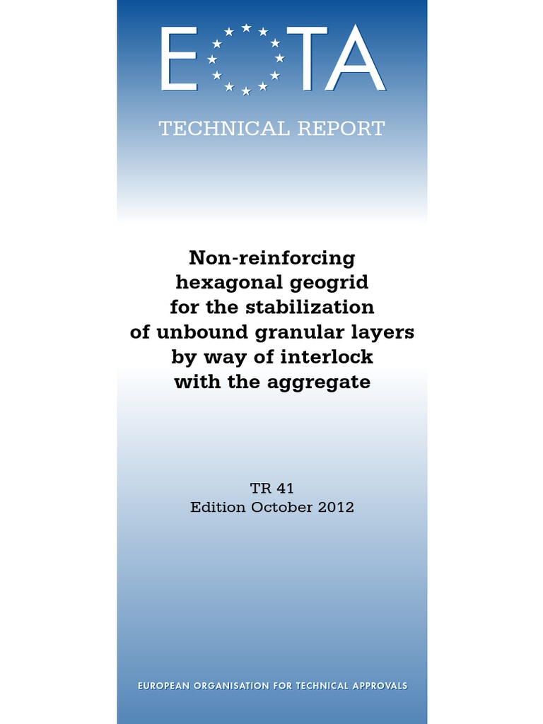 Eota TR041 | PDF | Deformation (Engineering) | Kilogram