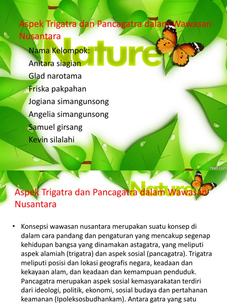 Aspek Trigatra Dan Pancagatra Dalam Wawasan Nusantara | PDF