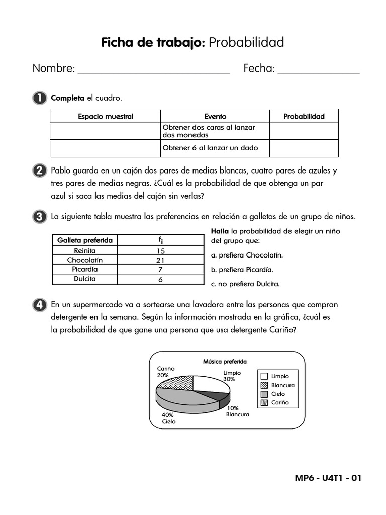 ejercicios de probabilidad.pdf | Fracción (Matemáticas) | Probabilidad