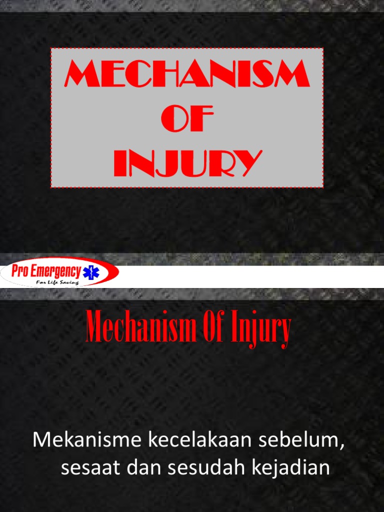 Mechanism of Injury | PDF