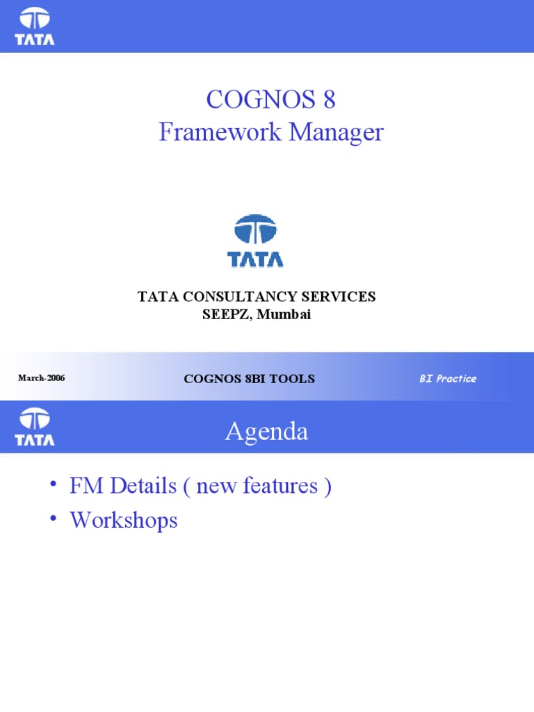 Cognos 8 Framework Manager Andqs Pdf Business Intelligence Parameter Computer Programming