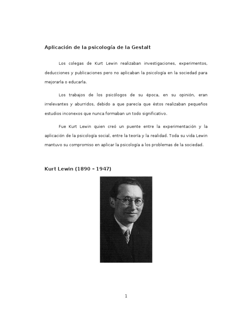Kurt Lewin | PDF | Espacio | Comportamiento