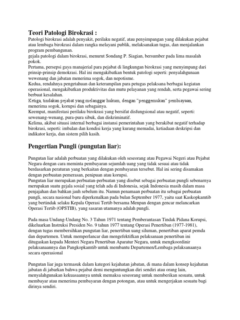 Analisis Pungli | PDF