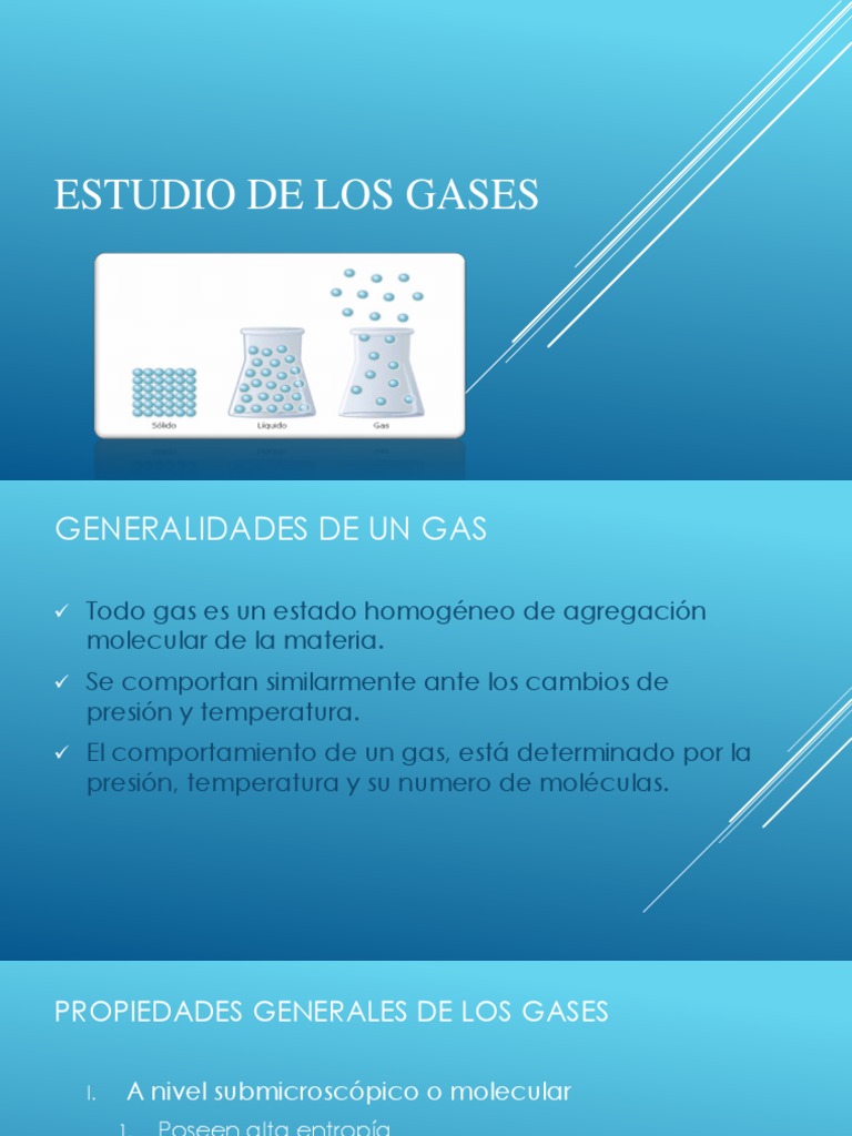 Estudio de Los Gases | PDF | Gases | Temperatura