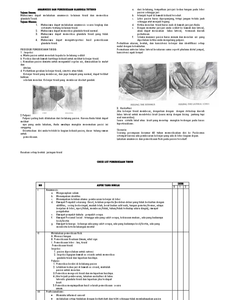 Anamnesis dan Pemeriksaan Tiroid | PDF | Pengembangan Diri | Sains & Matematika