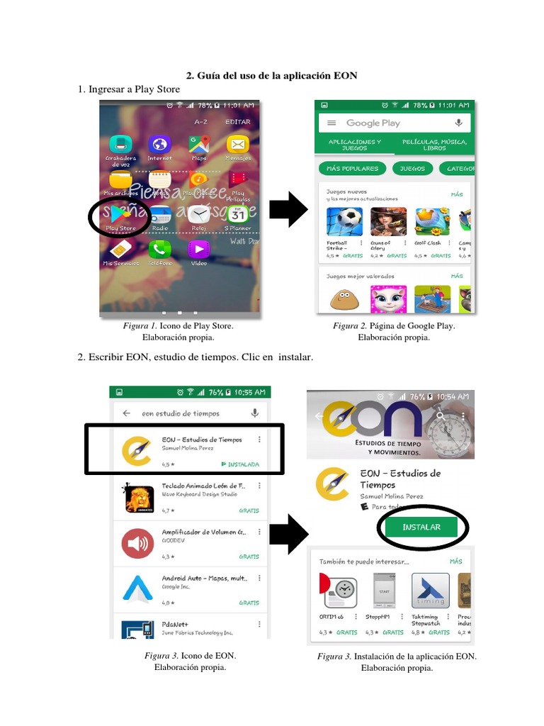 Guia de Uso de Aplicacion Eon | PDF | Google Play | Point and Click