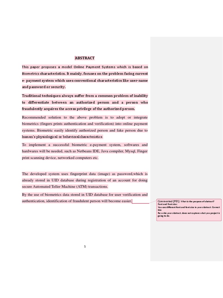 CHAPTER ONE Correction | PDF | Smart Card | Fingerprint