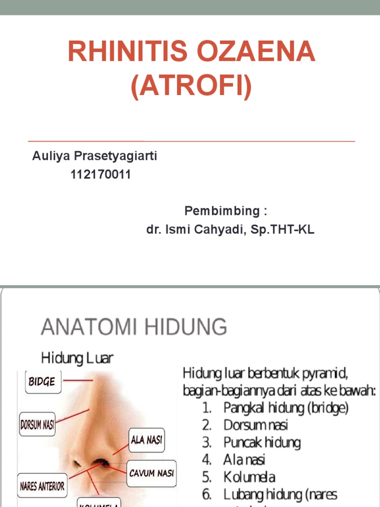 Penanganan Rhinitis Ozaena Atrofi | PDF | Kajian Bahasa Asing ...