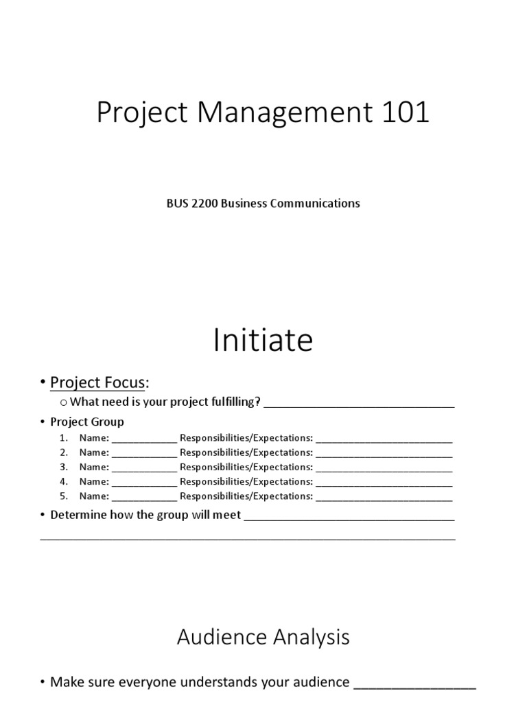 Project Management Worksheet Guide | PDF | Project Management | Leadership