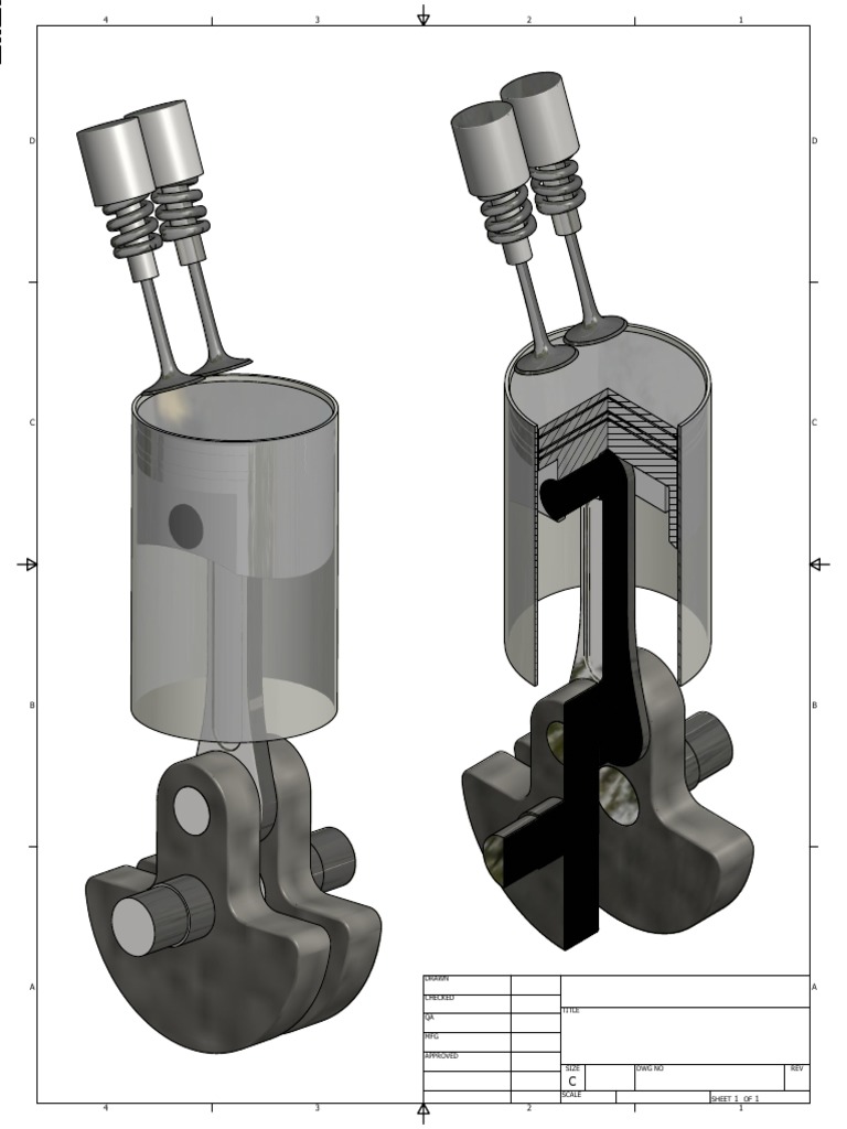 Drawn Checked QA MFG Approved DWG No Title | PDF