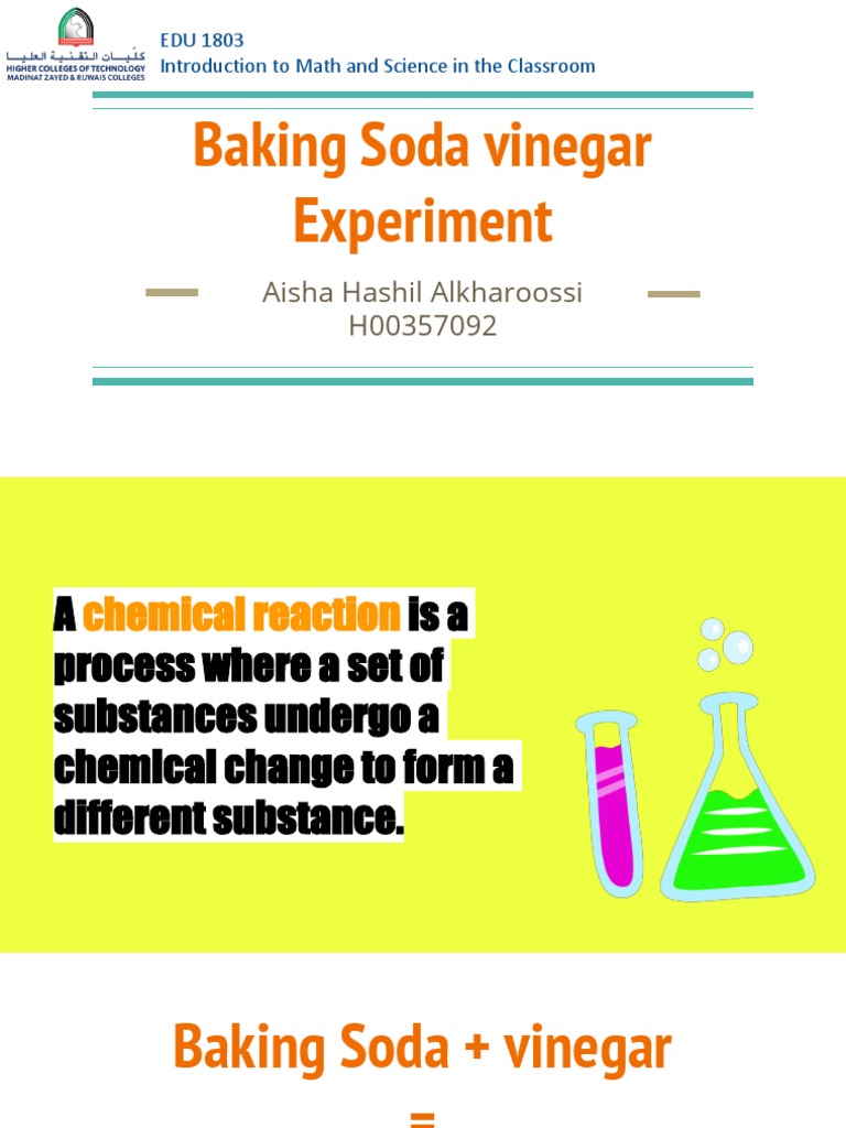 Baking Soda Vinegar Experiment | PDF