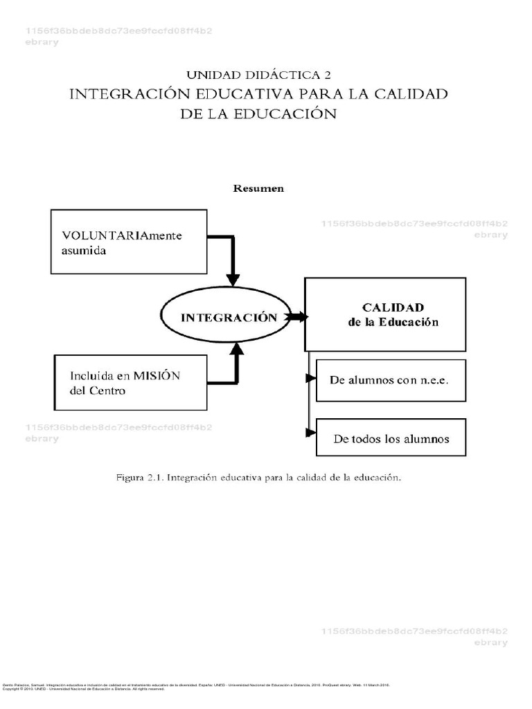 Integraci N Educativa e Inclusi N de Calidad en El Tratamiento Educativo de La Diversidad-1 ...