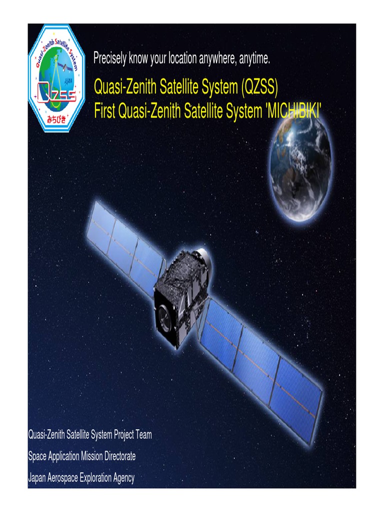Quasi-Zenith Satellite System (QZSS) First Quasi-Zenith Satellite System 'MICHIBIKI' | Download ...