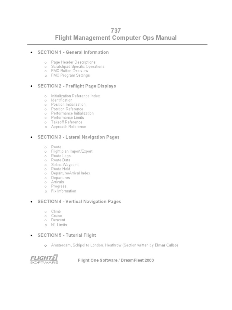 Boeing 737 FMC Operations Manual | PDF | Computer Keyboard | Aviation