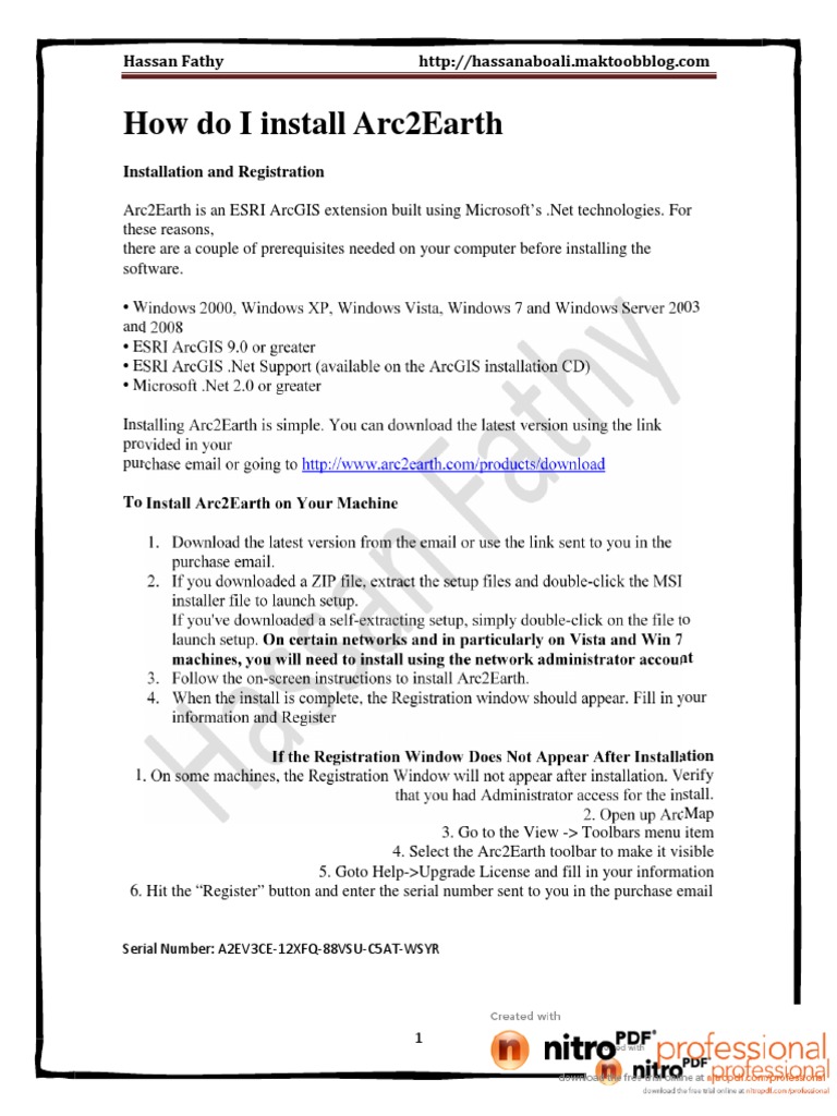 How Do I Install Arc2Earth PDF | PDF | Arc Gis | Installation (Computer ...