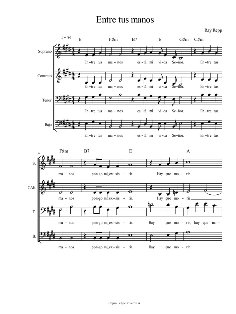 Entre Tus Manos | PDF