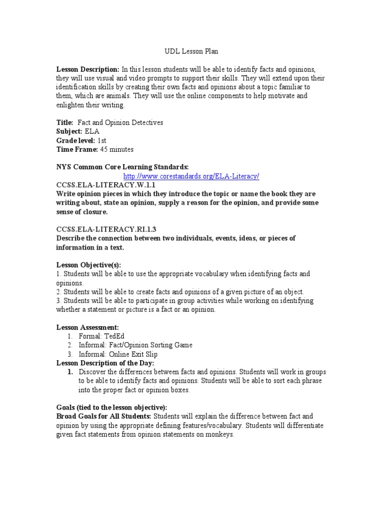 9707 Udl Lesson Plan Final | PDF | Learning | Communication