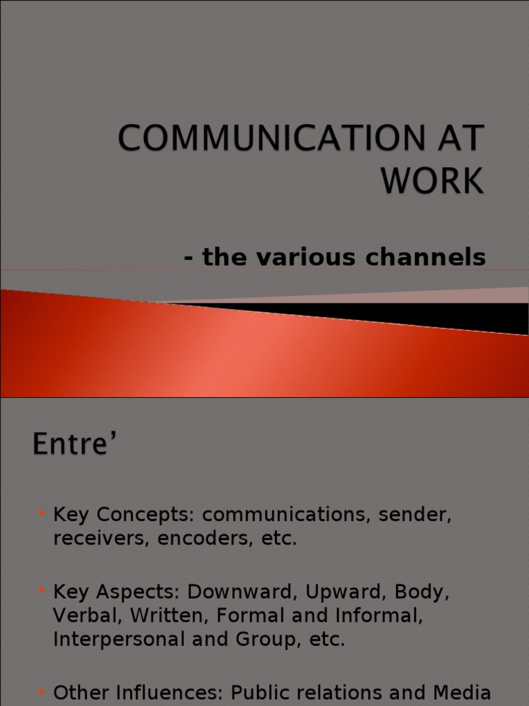 Communication at Work | Download Free PDF | Communication | Information
