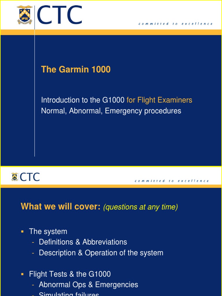 G1000 Flight Examiner Overview | PDF | Aerospace Engineering | Aviation