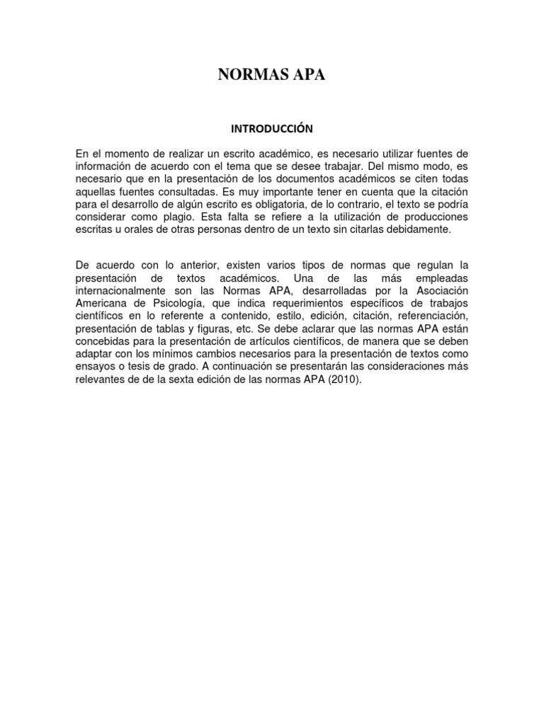 Normas Apa | PDF | Estilo apa | Comillas