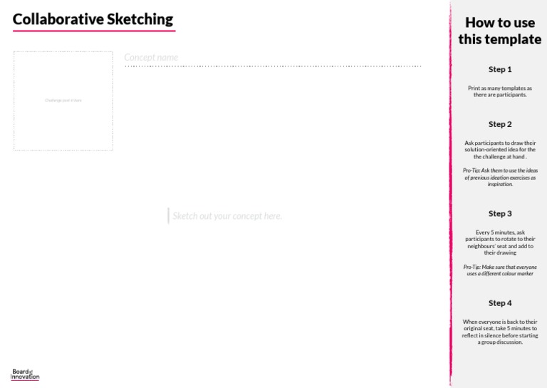Collaborative Sketching: How To Use This Template | PDF