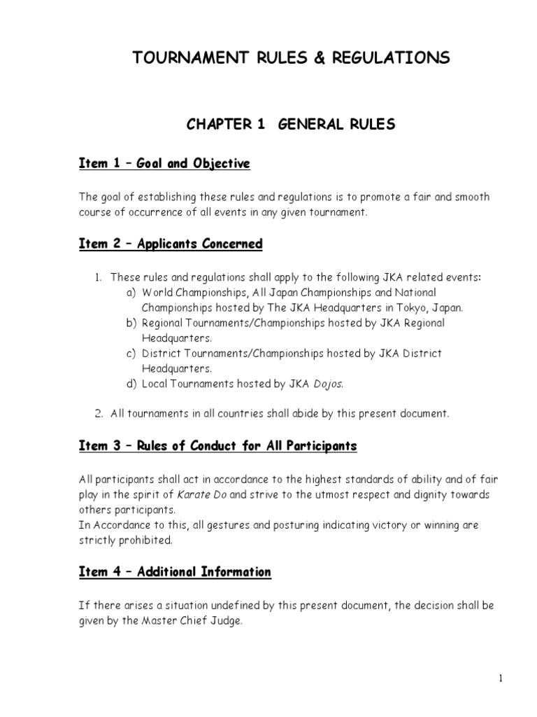 Tournament Rules Regulations Text 2015rev | PDF | Professional ...