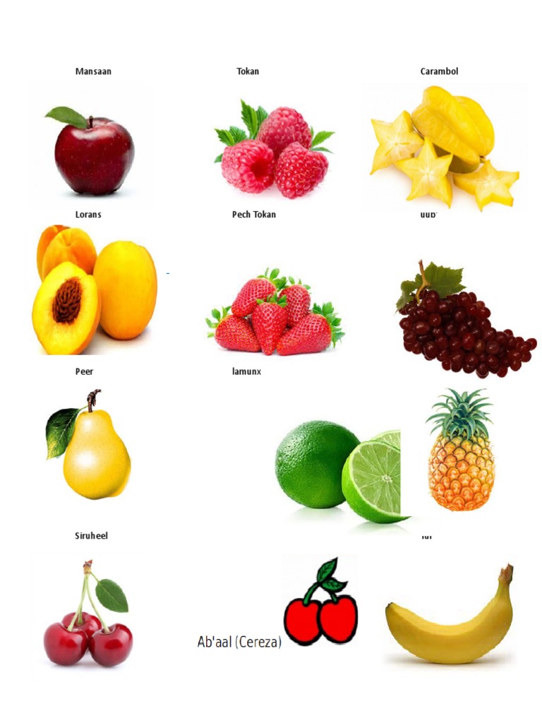 Frutas y Verduras en Q Eqchi | PDF