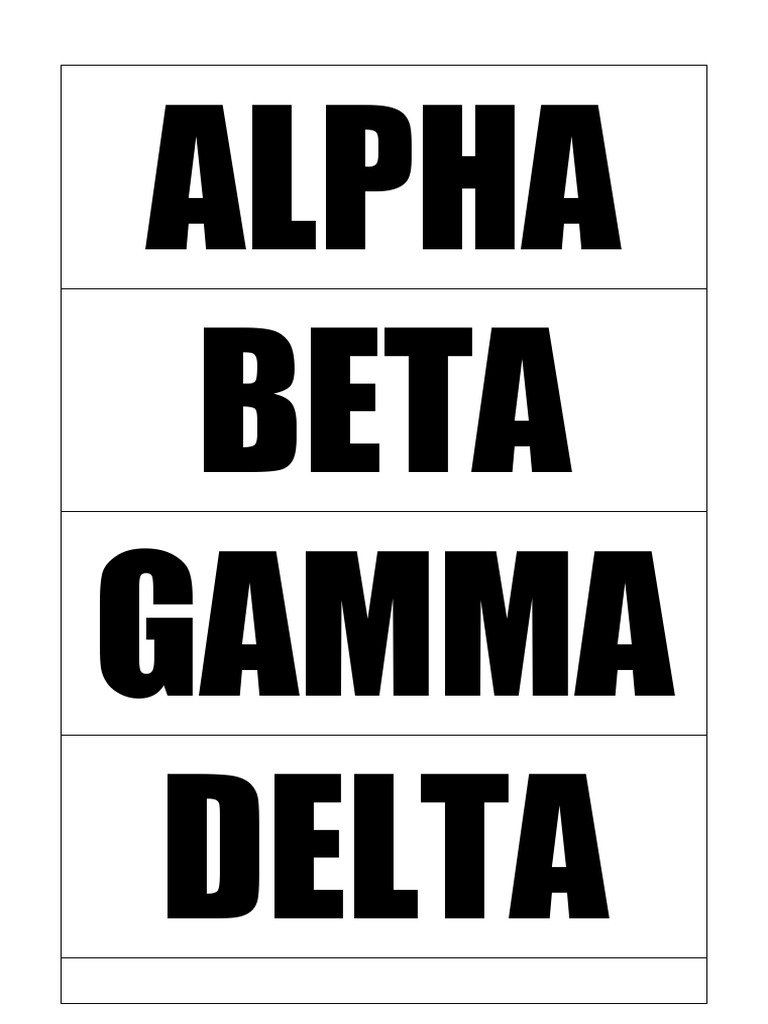 Alpha Beta Gamma Delta | PDF