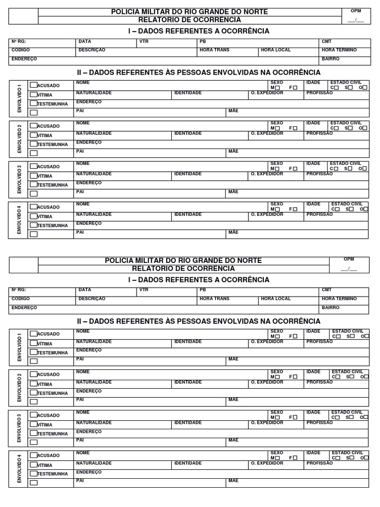 Boletim de Ocorrência PMRN | Violência