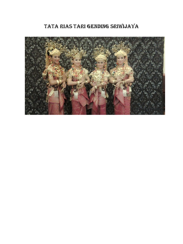 Tata Rias Tari Gending Sriwijaya | PDF