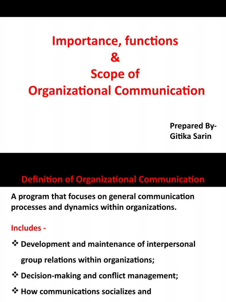 Organizational Communication Guide | PDF