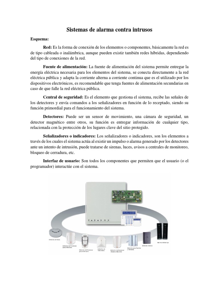 Sistemas de Alarma Contra Intrusos | PDF | Red de computadoras ...