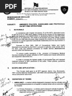 Reiteration of BFP Memorandum Circular 2020-028 Guidelines in The ...