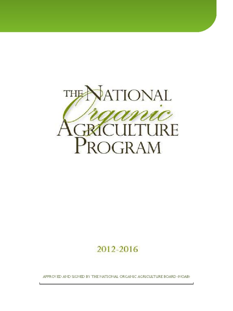 PH National Organic Agri Program - NOAP 2012-2016 | Download Free PDF ...