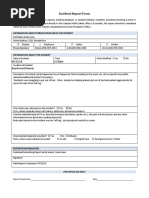 Needlestick Injury Report Form | PDF