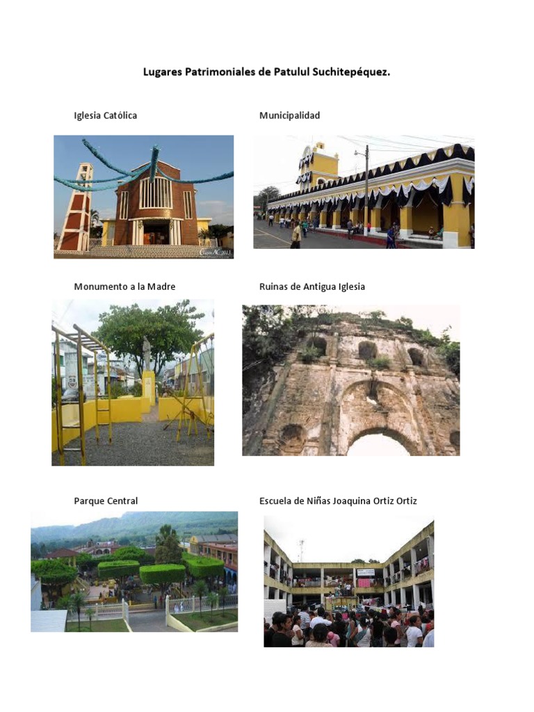 Patrimonio y Turismo en Patulul | PDF