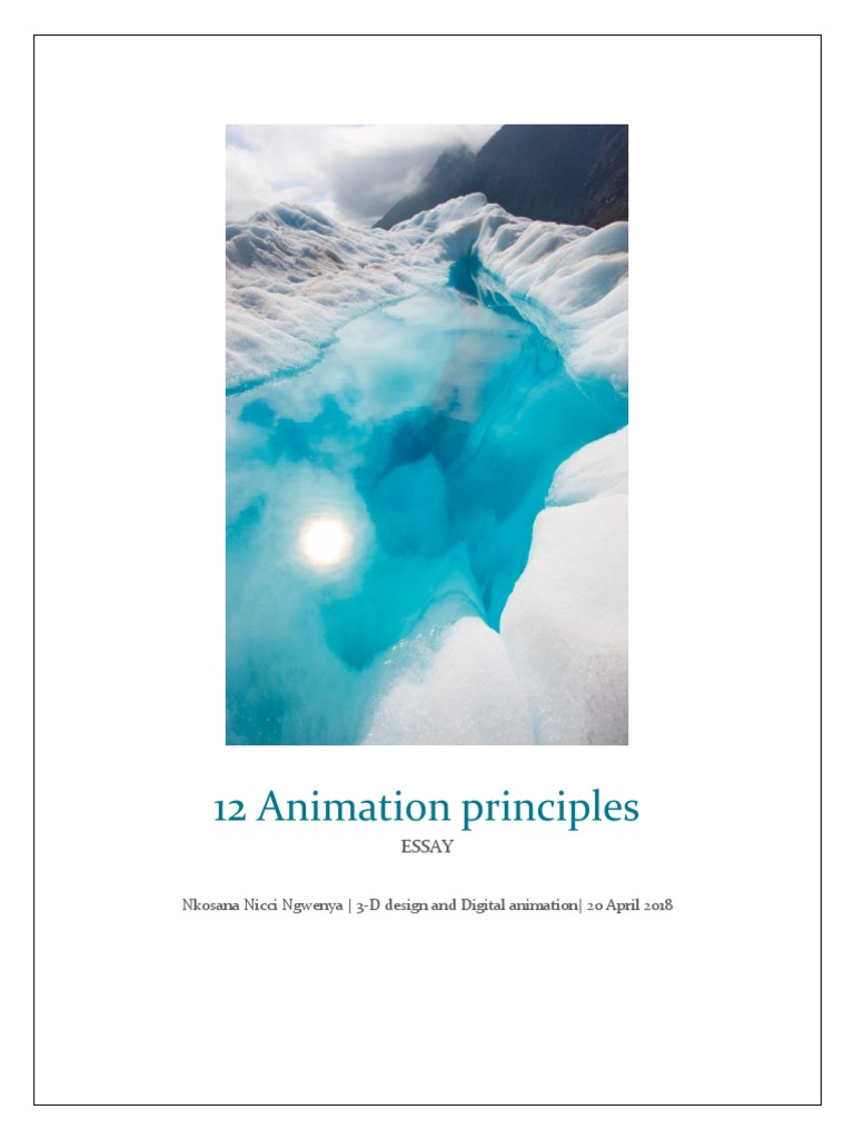 12 Animation Principles: Essay | Download Free PDF | Animation | 2 D ...