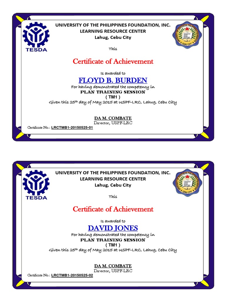 Coc Certificates | PDF