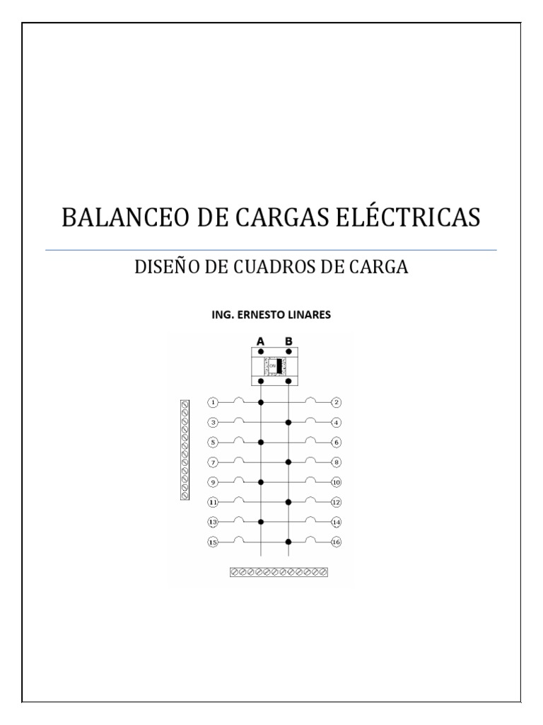 Diseño y Balanceo de Cuadros de Carga | PDF | Corriente eléctrica ...