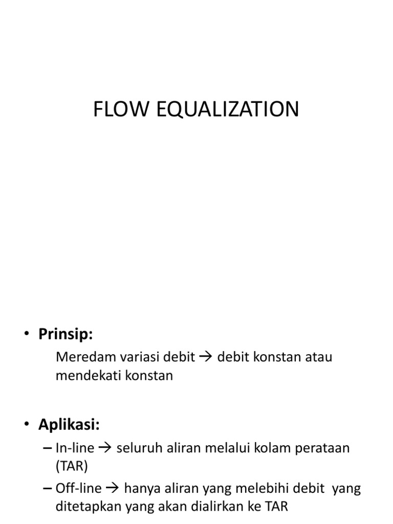 Flow Equalization | PDF