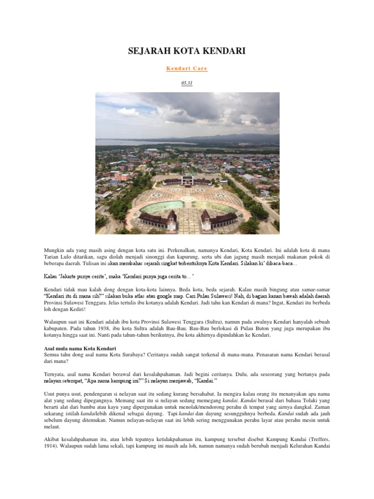 Sejarah Kota Kendari | PDF
