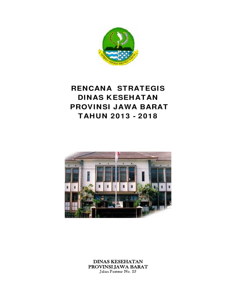Renstra Dinas Kesehatan Jabar 2013-2018 | PDF
