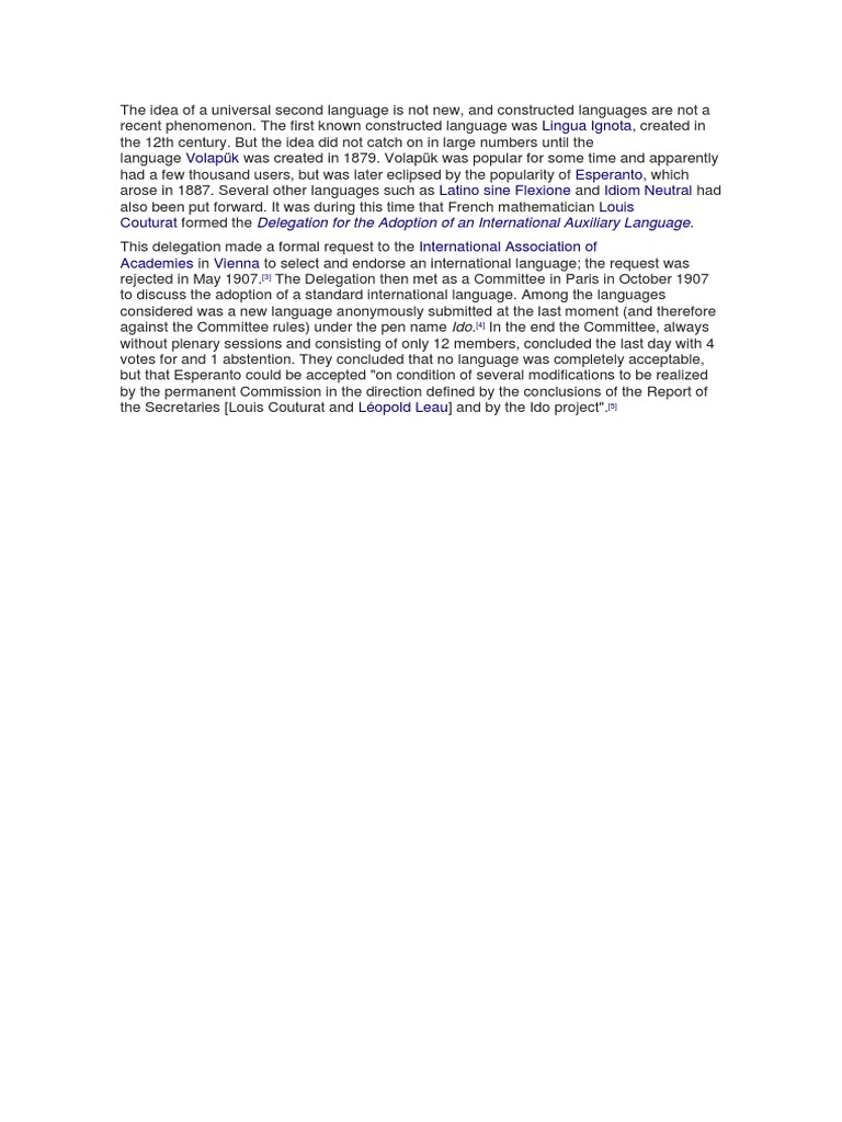 History of Constructed Languages | PDF