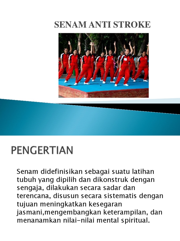 Senam Lansia Anti Stroke | PDF