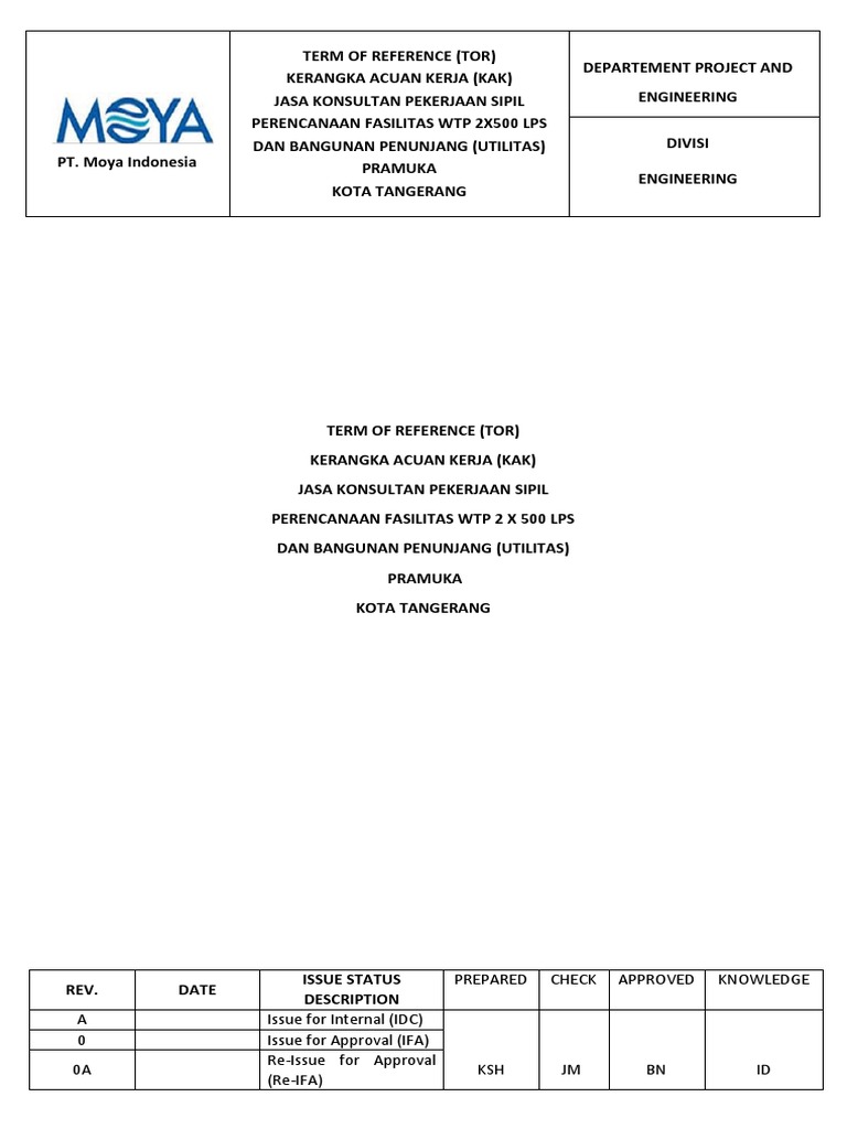 General WTP 2x500 - Consultat Structure - (Tor Pramuka) | PDF | Sains ...