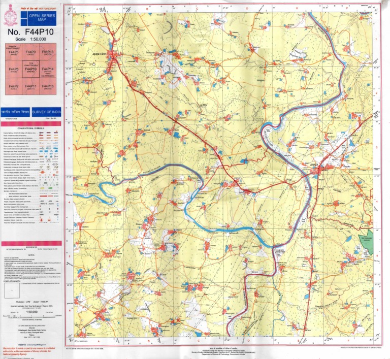 Toposheet F44P10 | PDF